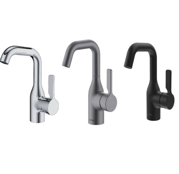 Vòi chậu lavabo JOMO, vòi rửa tay jomo màu đen, voi-am-tuong-jomo, voi-rua-mat-jomo, voi-rua-mat ...